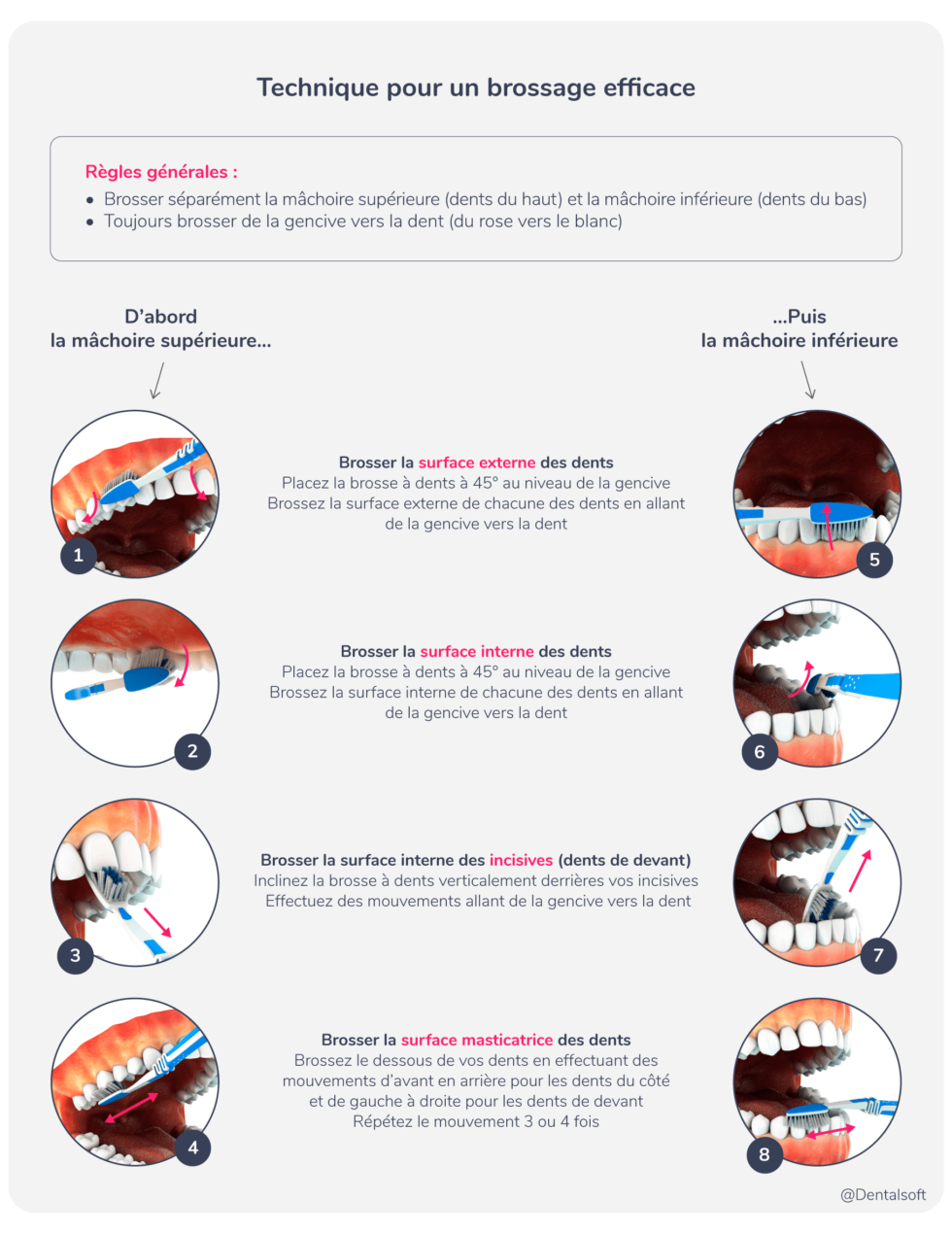 Méthode de brossage - Dr SARGENTI